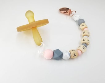 Personalized Pacifier clip Teether Toys Baby Gifts by SootherDream