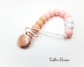 Personalized Pacifier clip Teether Toys Baby Gifts by SootherDream