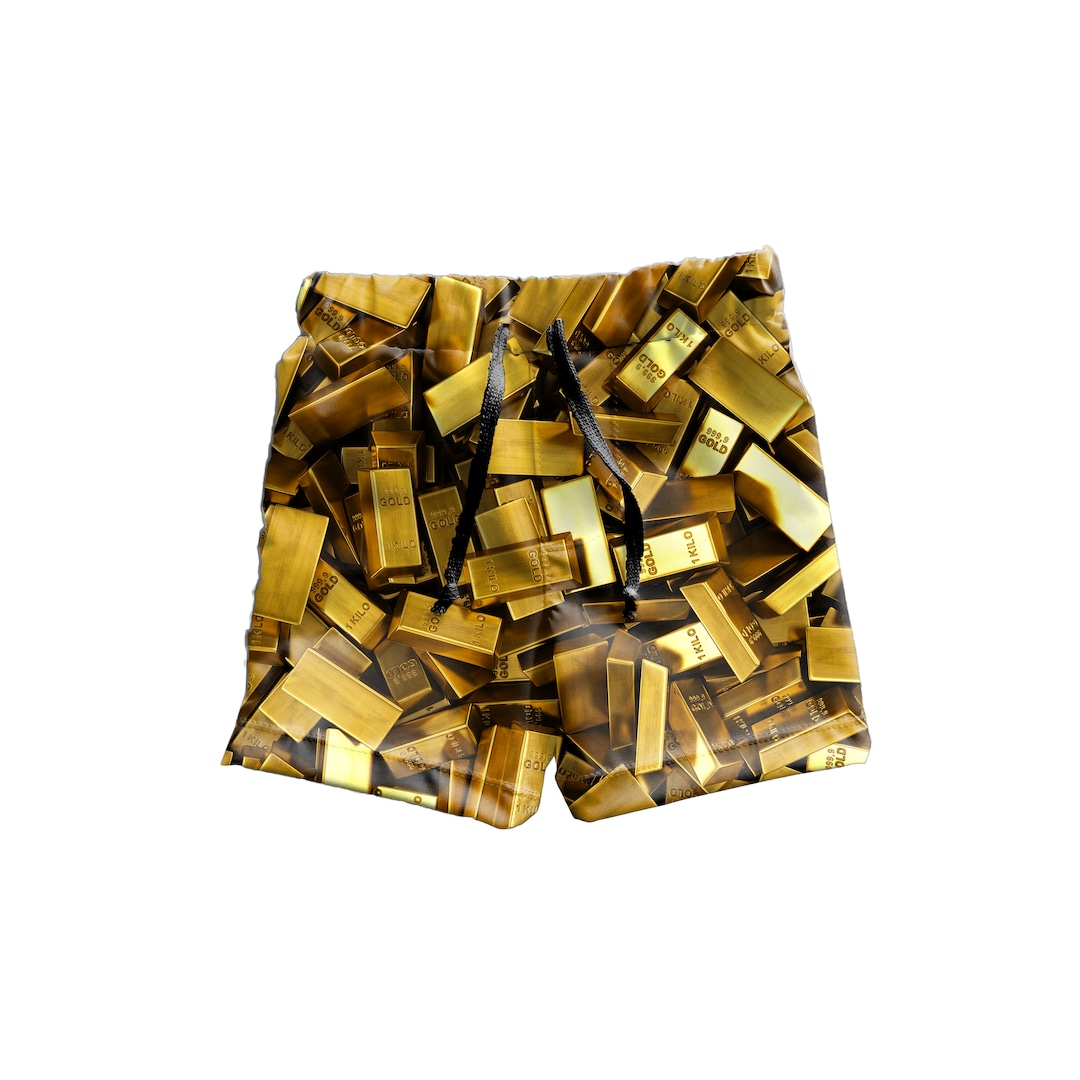 Toddler Boy Boardshorts, Kids Swim Shorts, Boys Gold Boardshorts, Kids ...