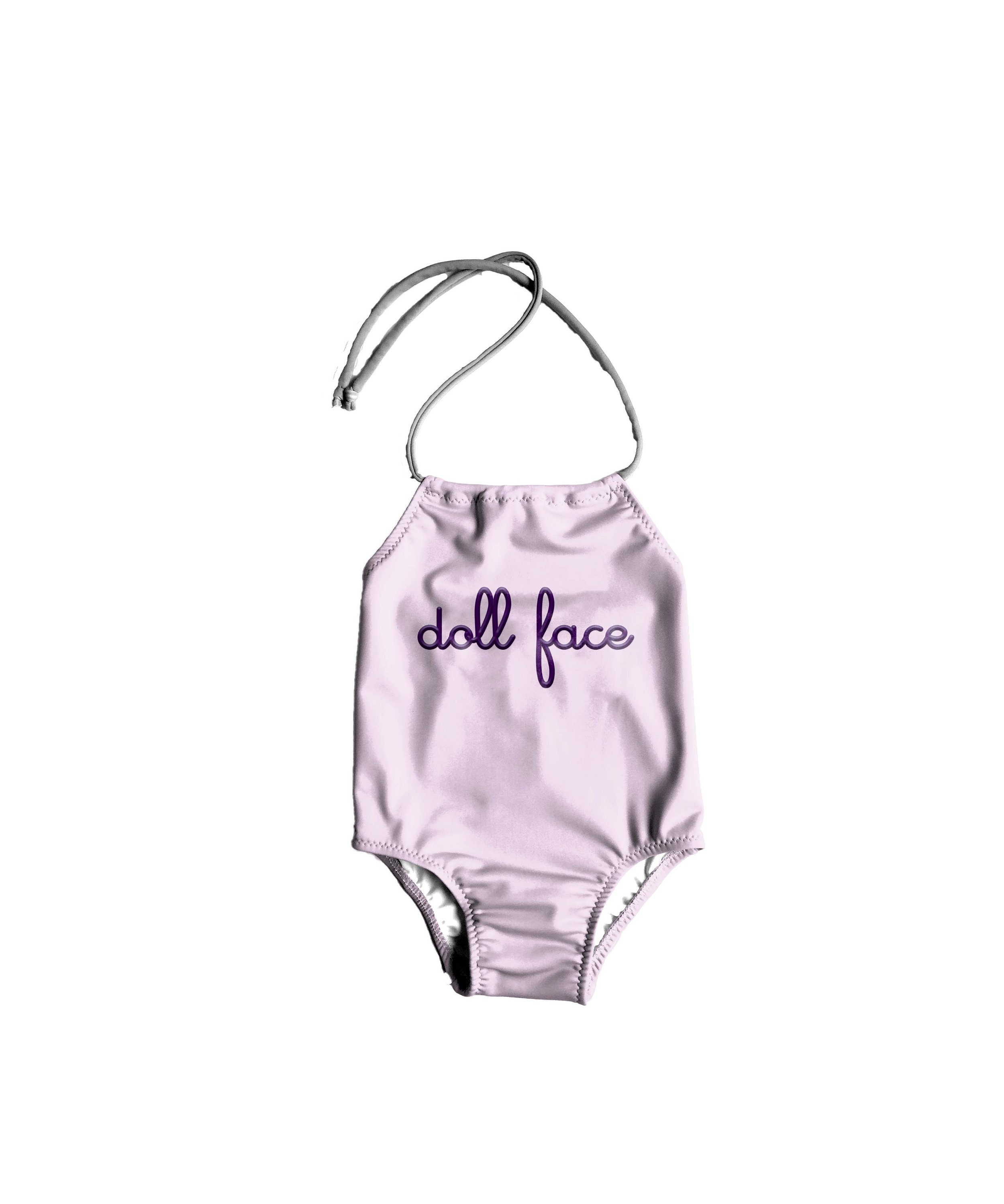 Girls One Piece Swimsuit Toddlers Halter Bathing Suit - Etsy