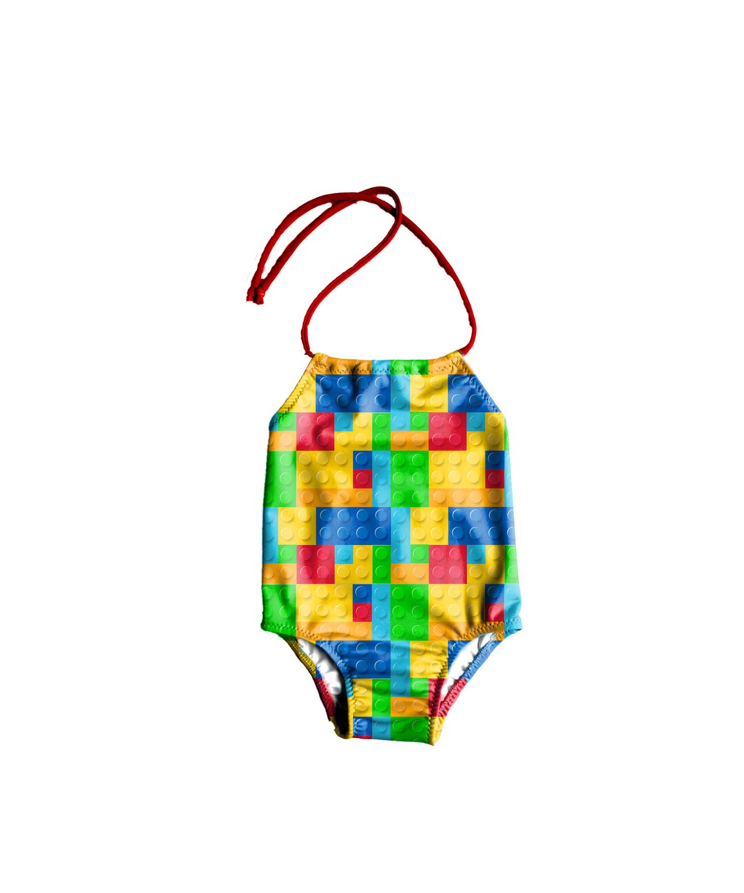 Girls One Piece Swimsuit ~ Toddlers Halter Bathing Suit ~ Toddler Girl ...