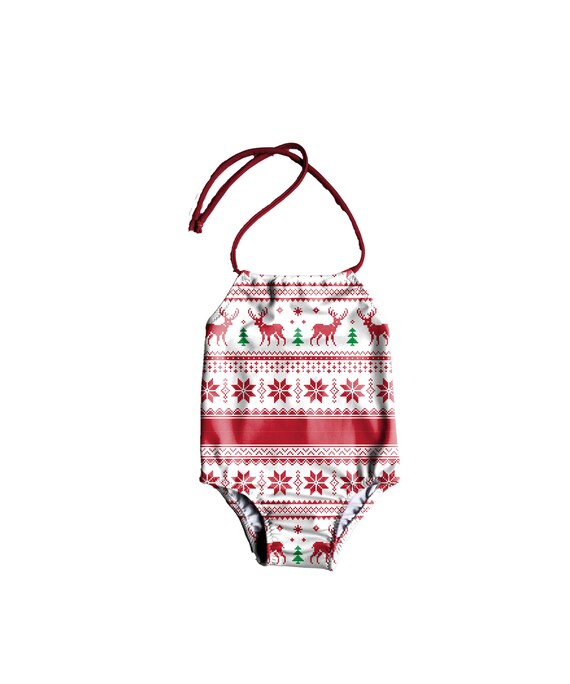 Girls One Piece Swimsuit Toddlers Halter Bathing Suit - Etsy