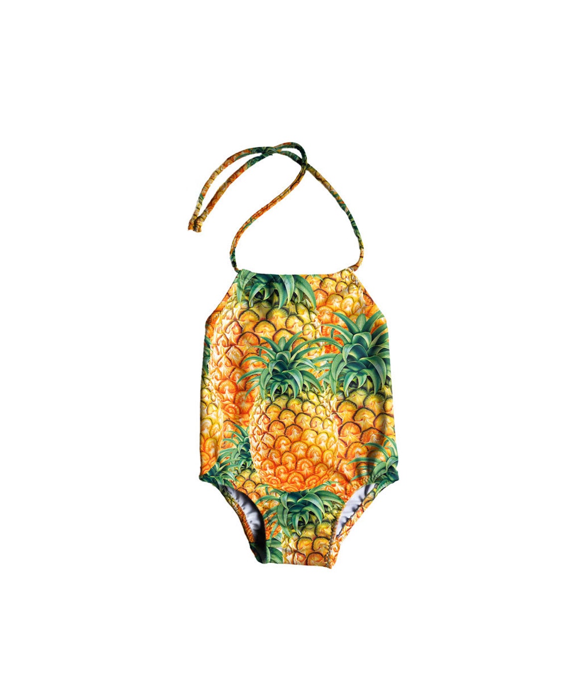 Girls One Piece Swimsuit ~ Toddlers Halter Bathing Suit ~ Toddler Girl ...