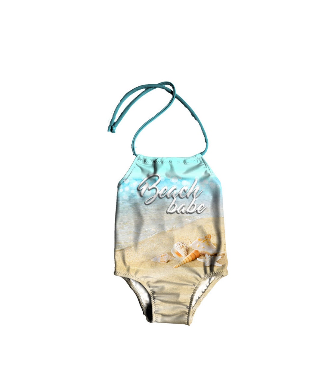 Girls One Piece Swimsuit Toddlers Halter Bathing Suit - Etsy