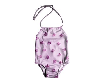 Girls One Piece Swimsuit Toddlers Halter Bathing Suit - Etsy