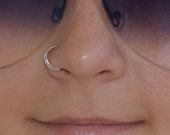 Small Silver Nose Ring Nose Hoop 20 Gauge Nose Piercing - Etsy