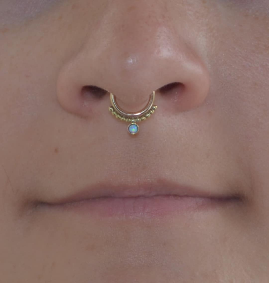 Septum Gold Jewelry, Gold Daith Piercing, Septum Earring, Nipple Ring ...