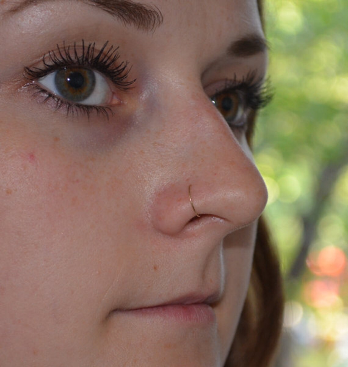 Small Nose Ring 24g Gold Nose Piercing Tragus Piercing - Etsy