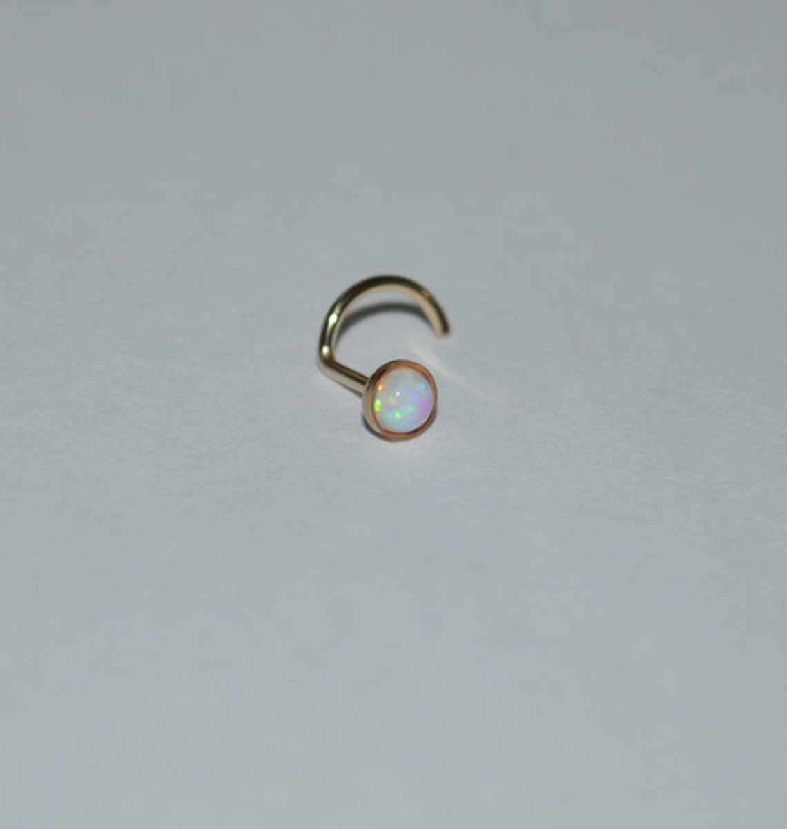 Nose Jewelry Nose piercing jewelry Nose piercing stud Opal | Etsy