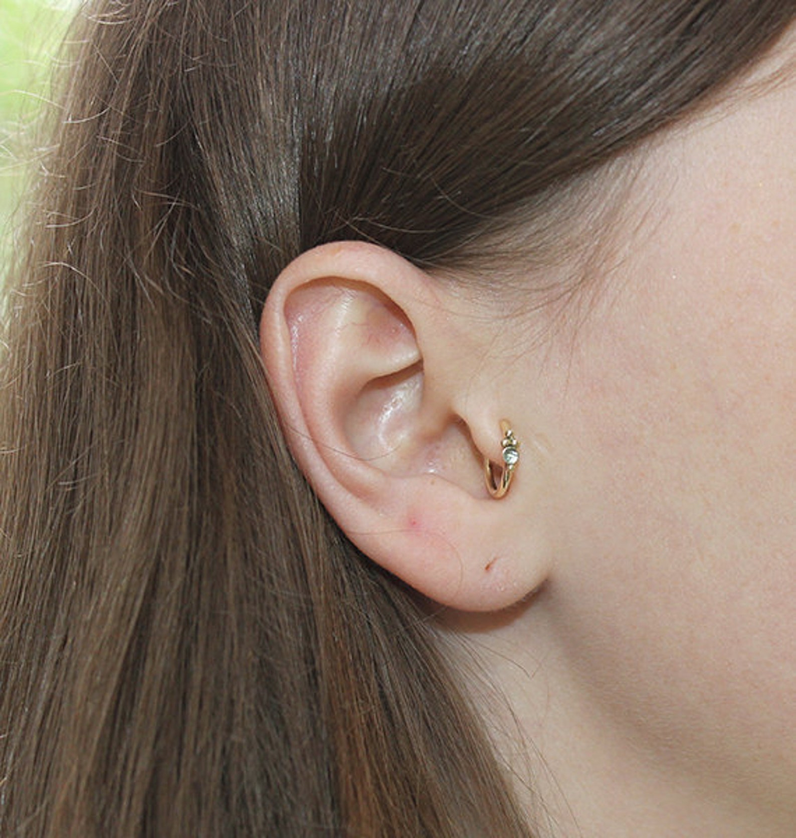 Tragus Earring Cartilage Earring Cartilage Piercing Gold | Etsy