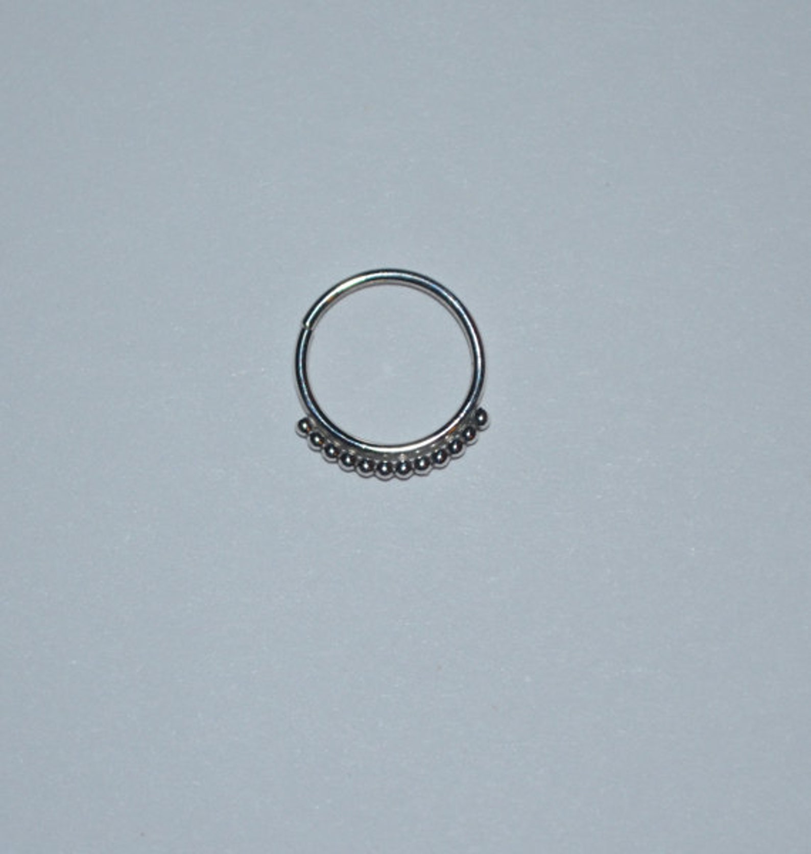 Small Silver Nose Ring Nose hoop 20 gauge Nose piercing | Etsy