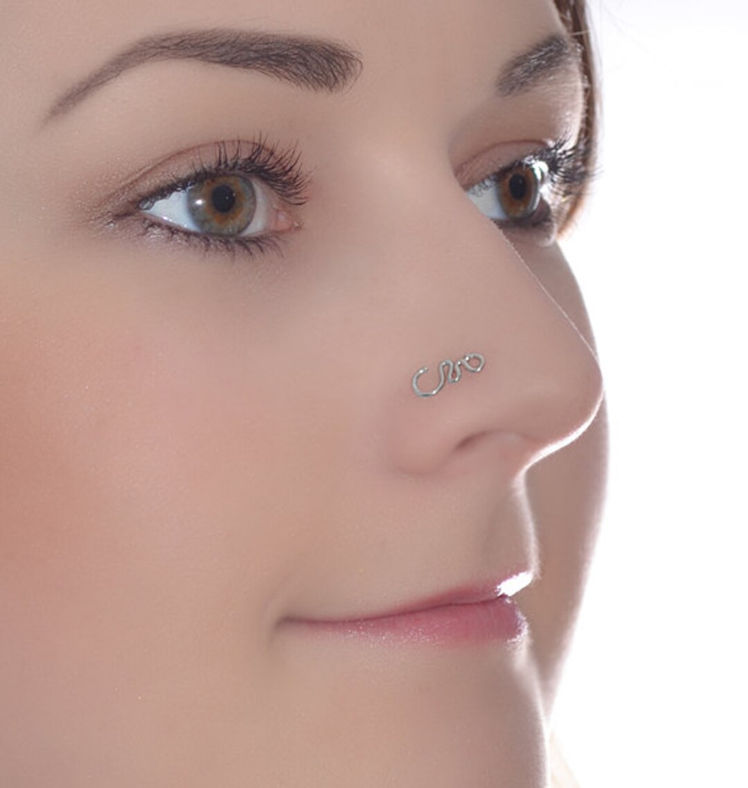 Nose Ring, Nose Jewelry, Nose Stud, Nose Piercing, Silver Nose Stud ...