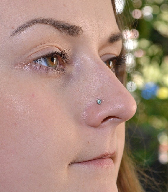 2mm CZ Tragus Stud Cartilage Stud Tragus Piercing Jewelry - Etsy