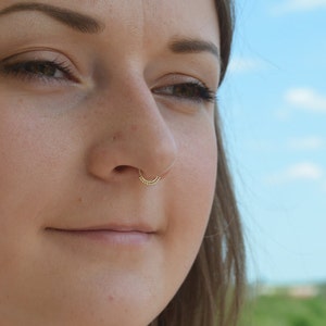 Small Nose Ring 20g, Gold Nose Piercing, Tragus Piercing, Cartilage ...