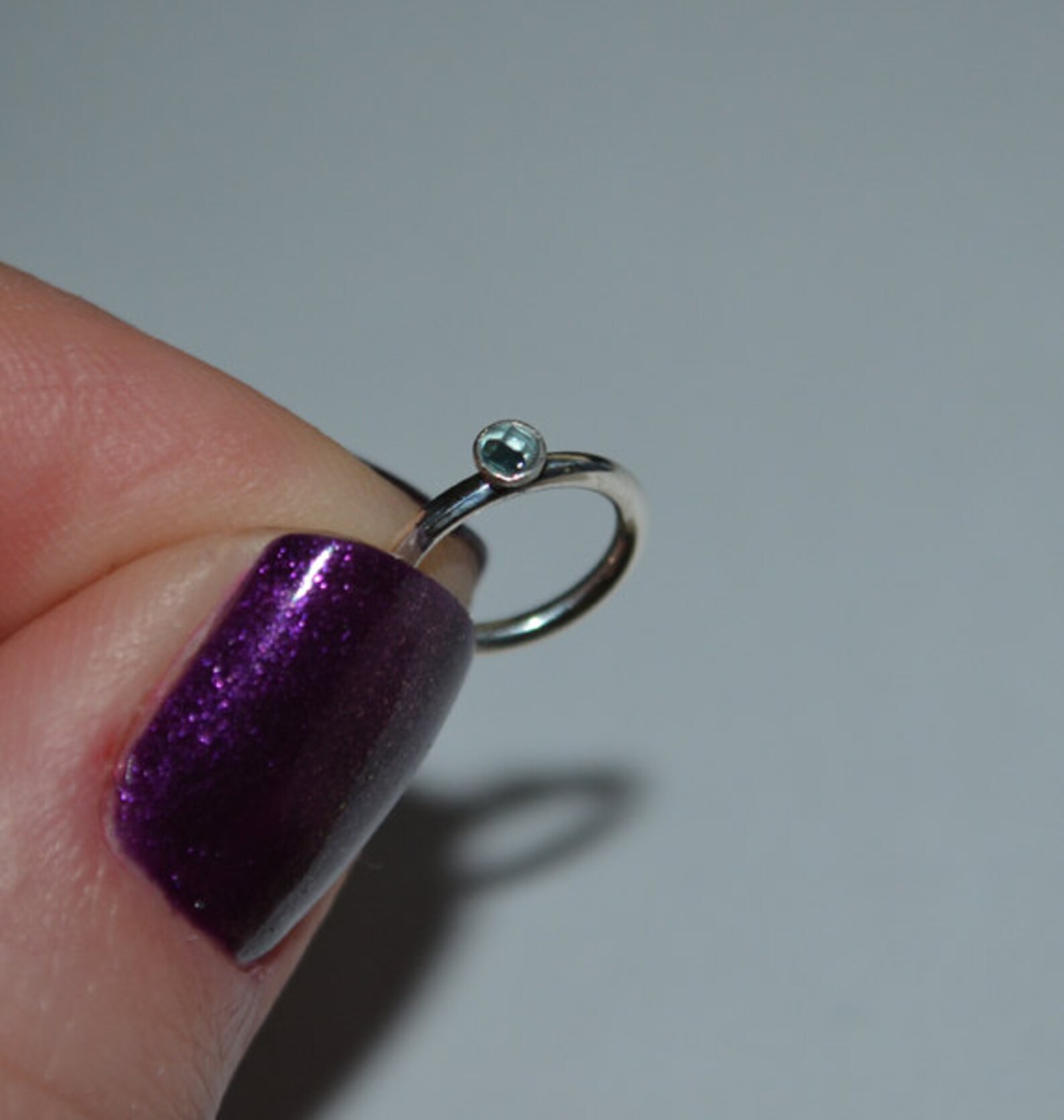 Silver Nose Hoop Nose Ring Piercing Nose Jewelry 18g CZ | Etsy