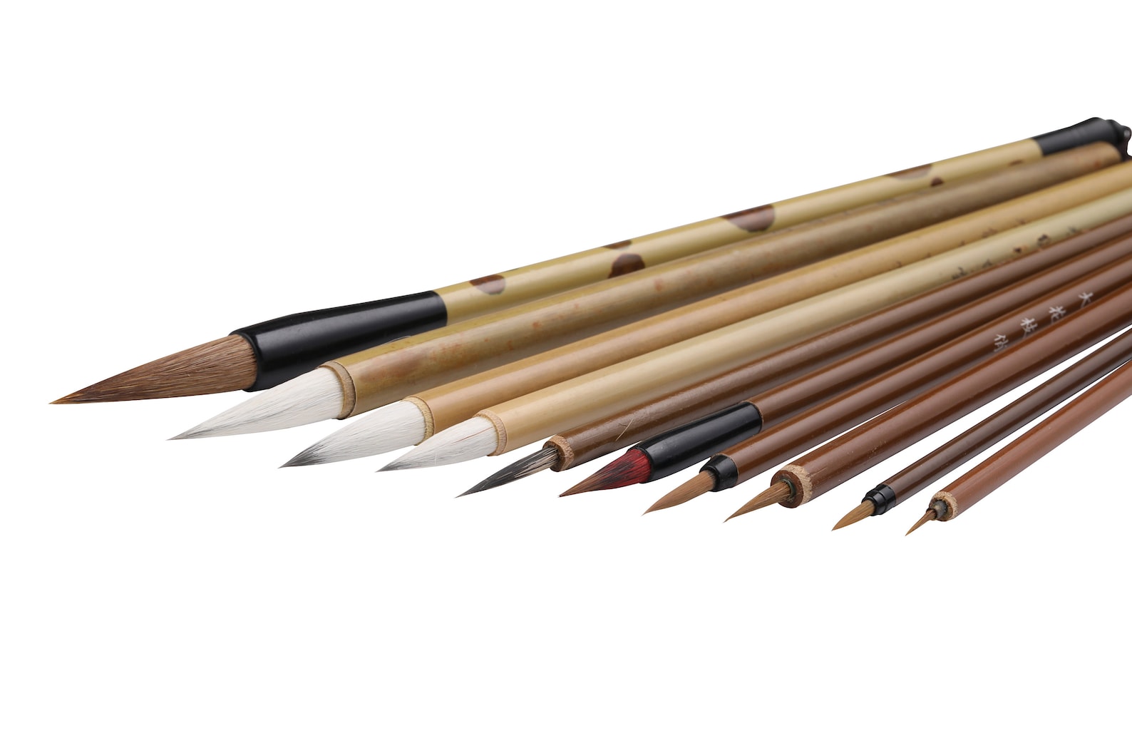 10 Pcs Chinese Calligraphy Brush Kanji Japanese Sumi Brushes | Etsy