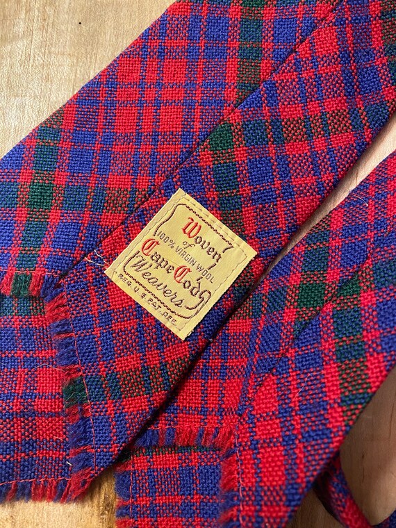 VTG "Robertson" Tartan Virgin Wool Tie / by Cape Cod … - Gem