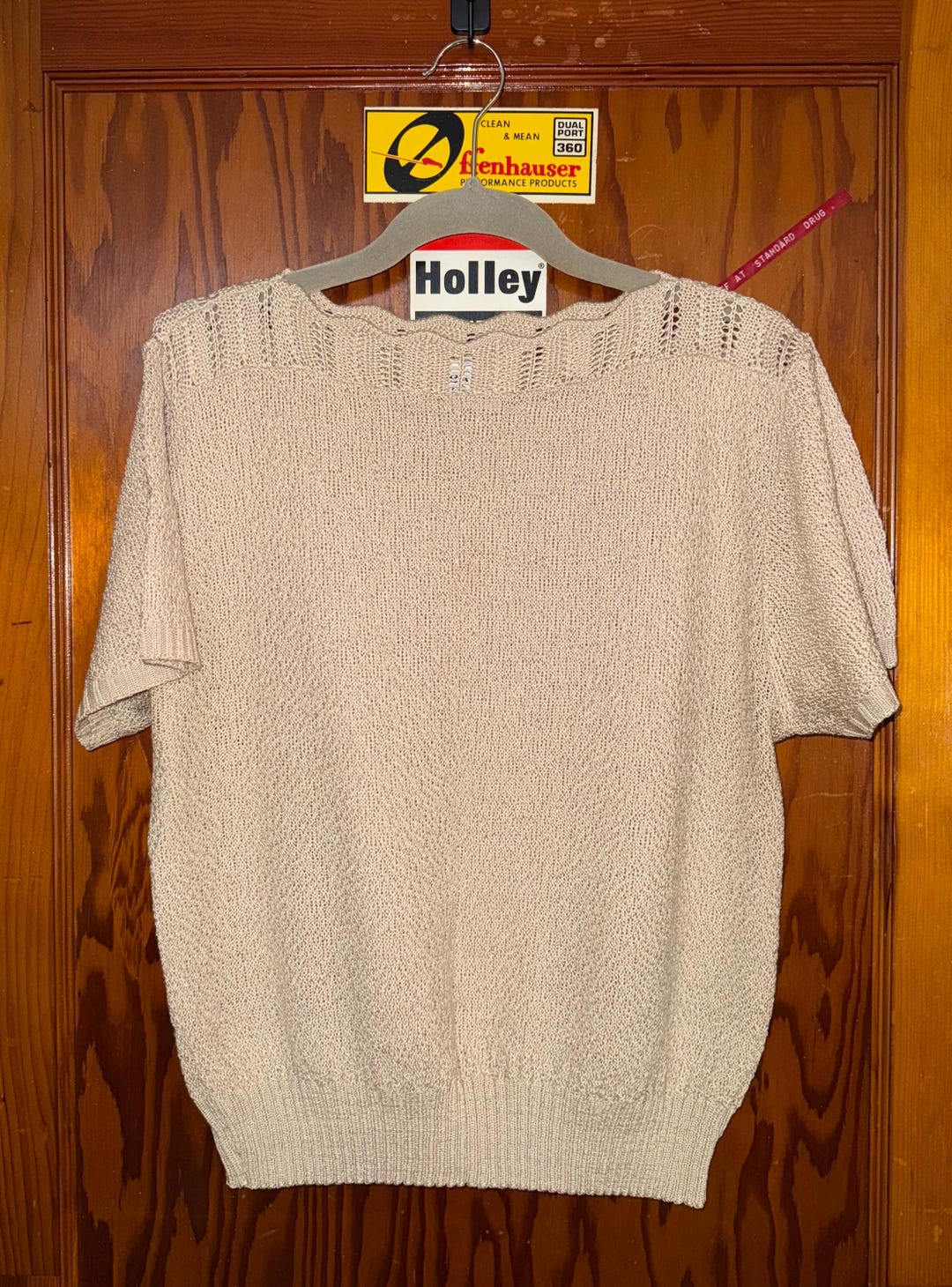 VTG 80’s Beige Boatneck Sweater / Size Medium / by Barry & Me - Etsy