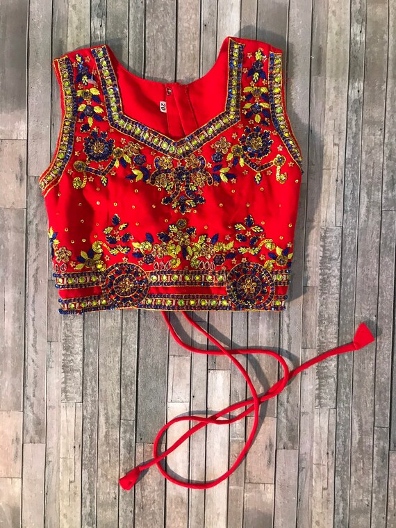 Vintage Traditional Indian Top and Skirt / size 20 - Gem