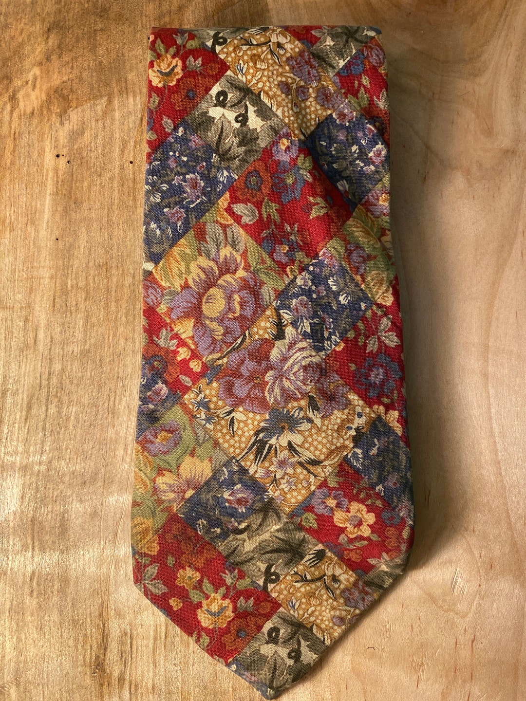 VTG 90's Floral Patchwork Cotton Tie / by American Eagle Outfitters ...