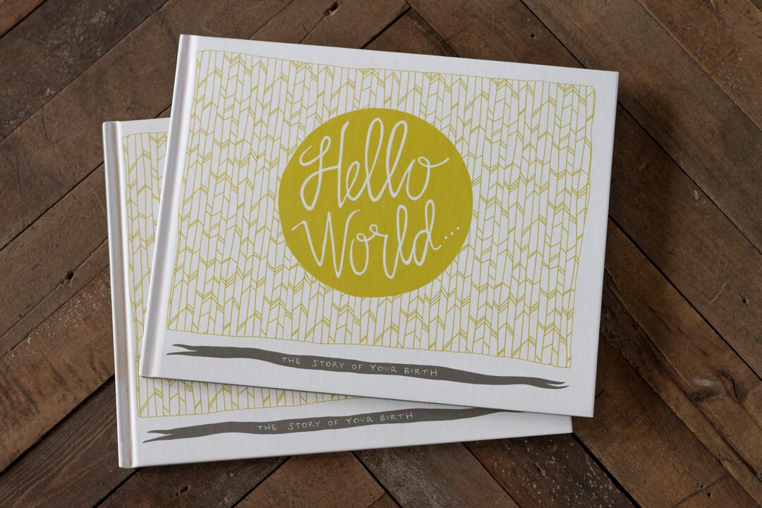 Hello World Baby Journal - Etsy