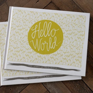 Hello World Baby Journal - Etsy