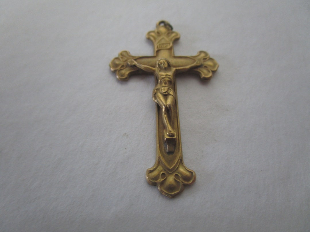 Nice Antique Gold Filled Fancy Crucifix Cross Pendant - Etsy