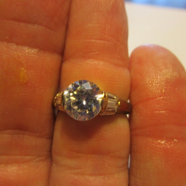 Large Diamond Ring - Etsy