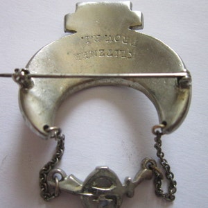 Rare Antique Masonic Multi Colored Rhinestone Large Brooch Pinback ...