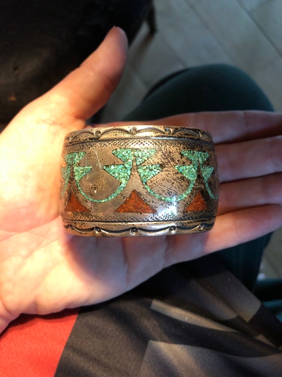 Antique Native American Signed Carl Begay Sterling Si… - Gem