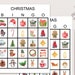 100x Cute Christmas Bingo Cards, Printable Christmas Bingo, Christmas ...