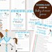 Blue Carousel Baby Shower Games Bundle, Carousel Themed Baby Shower ...