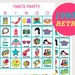 100x Retro 80's Bingo Cards, Printable 1980's Retro Party Bingo, 80's ...