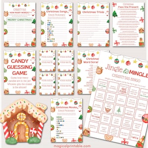 Printable Christmas Games Bundle, Christmas Party Game Package ...