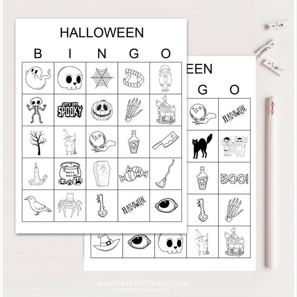 Halloween Bingo - Etsy