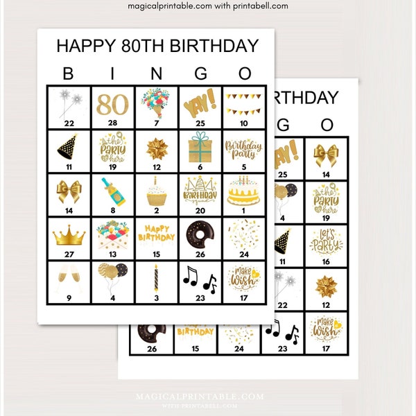 80th Birthday Party Games - Etsy