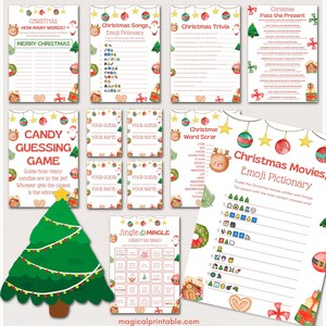 Printable Christmas Games Bundle, Christmas Party Game Package ...