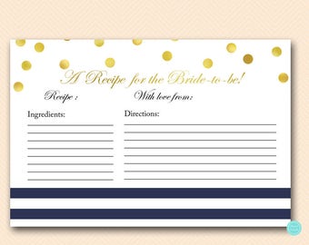 Recipe for the bride | Etsy