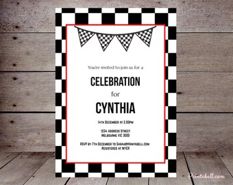 Racing invitations | Etsy