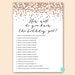 Rose Gold Birthday Party Games Who Knows the Birthday Girl - Etsy