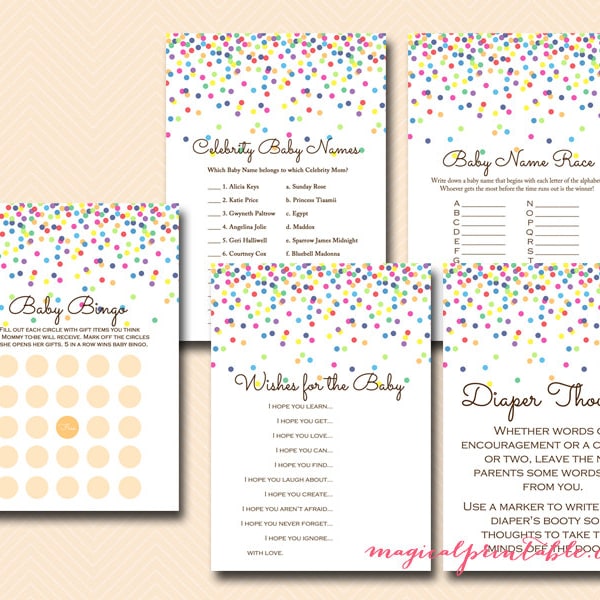 Baby Sprinkle Game - Etsy