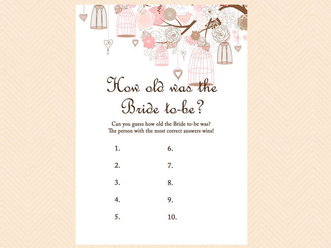 How Old Was the Bride, Guess the Bride's Age, Guess the Age of Bride ...