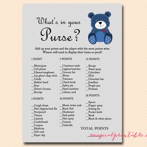Teddy Bear Baby Shower Games Printables, Baby Shower Game Pack, Baby ...