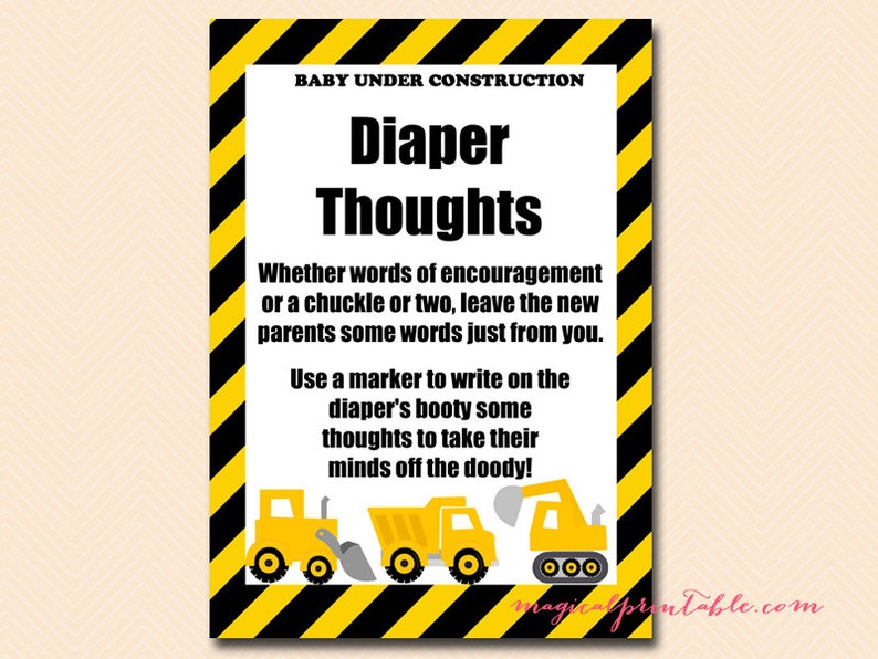 Diaper Thoughts Late Night Diaperswrite Message on Diaper - Etsy