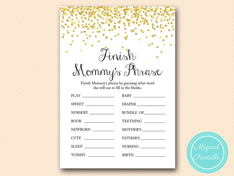 Finish mommy's phrase finish mama phrase Gold Baby | Etsy