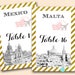 Travel Destination Table Numbers, Travel Bridal Shower Decorations ...