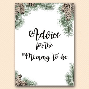 Winter Baby Shower Games, Advice for Mommy to Be, Advice for New Mommy ...
