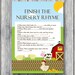 Finish Nursery Rhyme, Nursery Rhyme Quiz, Nursery Rhyme Game, Neutral ...