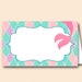 Pink and Purple Mermaid Food Label Food Tent Labels Food - Etsy