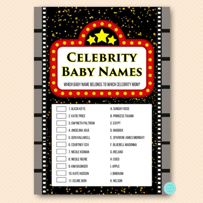 Oscars Baby Shower - Etsy
